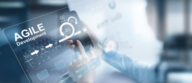 Agile Development And Sprint Execution In Digital Workflow Stock Image Image Of Iteration