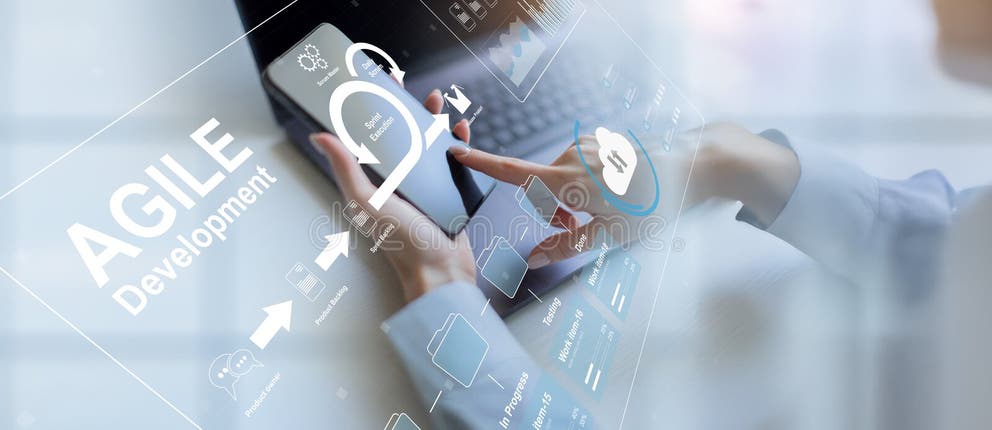 Agile Development And Sprint Execution In Digital Workflow Stock Illustration Illustration Of