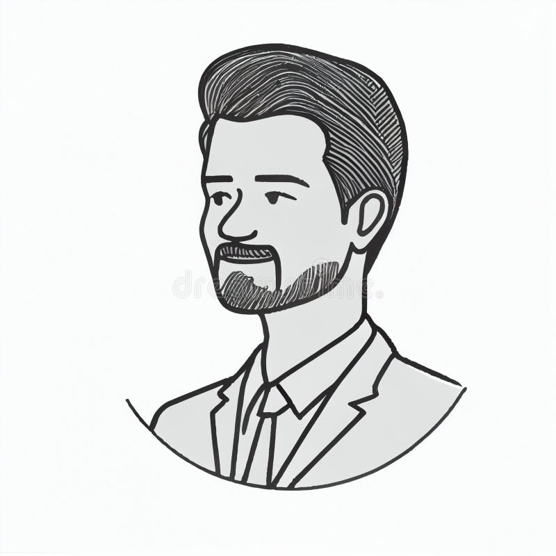 Agile and Effective: a Simple Drawing of a Project Manager Stock Image ...