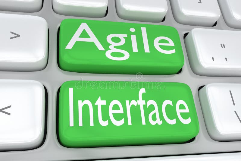 Agile Interface concept stock illustration. Illustration of online ...