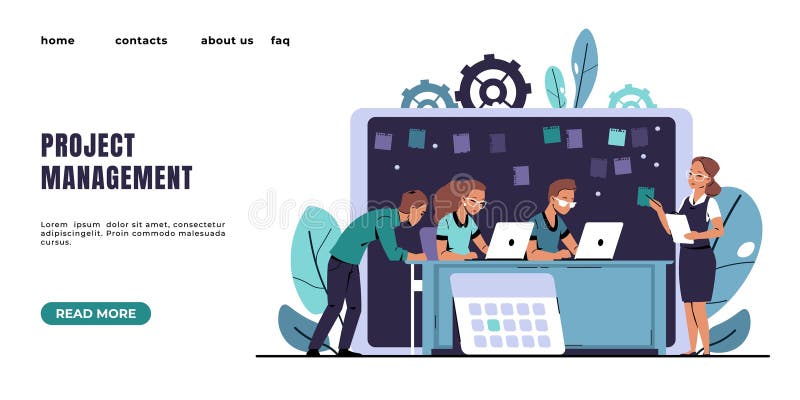 Agile Landing Page. Kanban Methodology Software Development. Effective ...