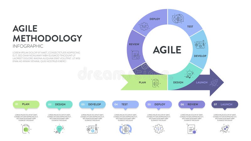Agile Lifecycle Methodology Infographic is a Processes To Create and ...