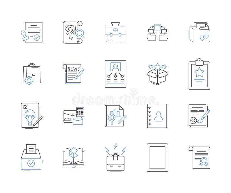 Agile Management Outline Icons Collection Agile Management Scrum