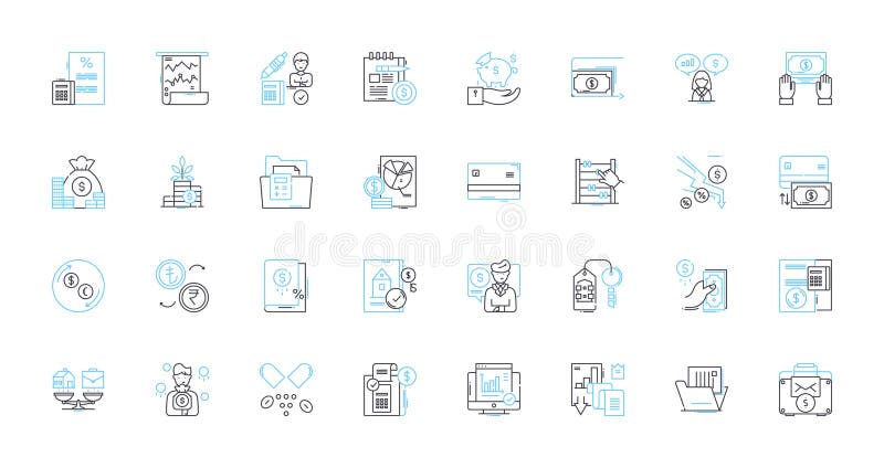 Agile Method Linear Icons Set Iterative Scrum Collaboration Incremental Adaptive Sprint