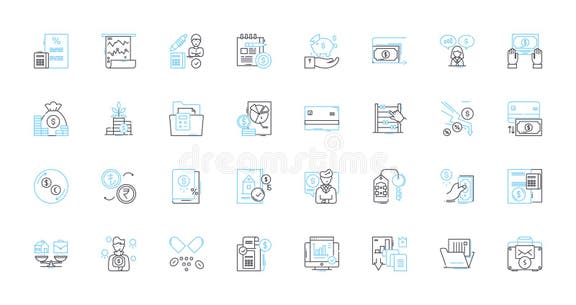 Agile Method Linear Icons Set Iterative Scrum Collaboration Incremental Adaptive Sprint