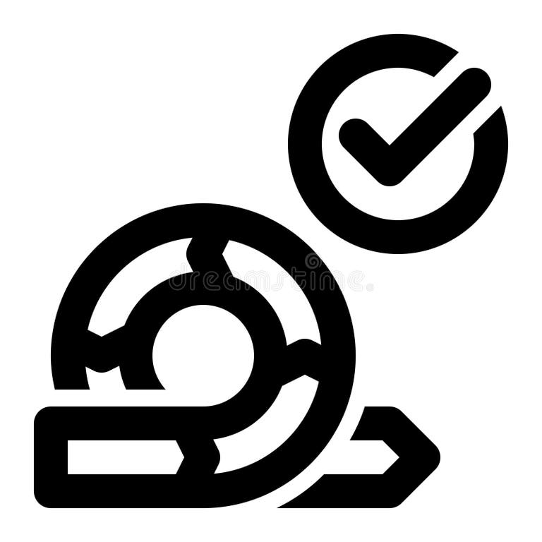 Definition of Done, Agile, Scrum Outline Icon Stock Vector ...