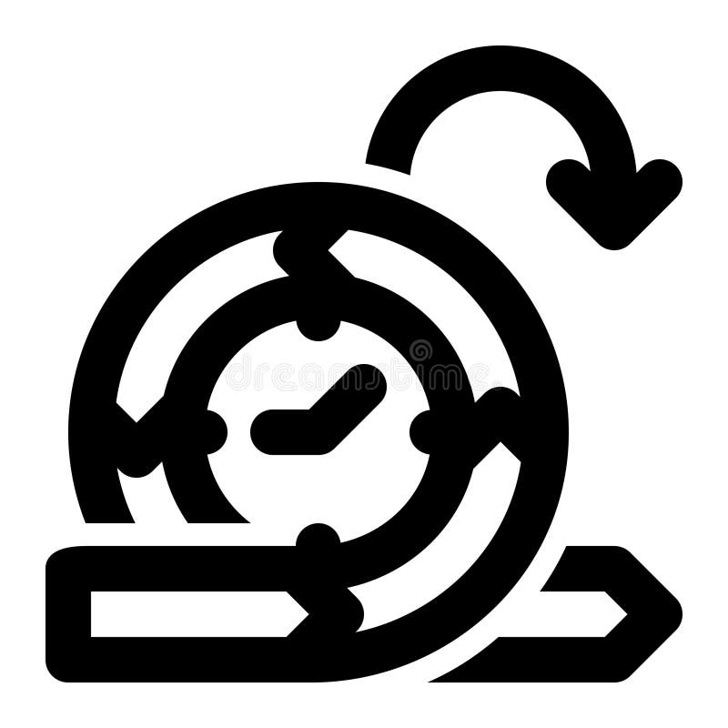 Daily Scrum, Sprint, Scrum Outline Icon Stock Vector - Illustration of ...