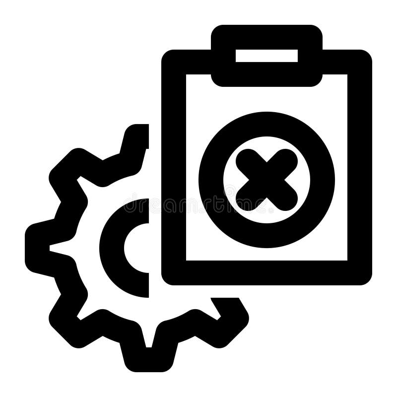 Project Failure, Project Failed, Project Management Outline Icon Stock ...