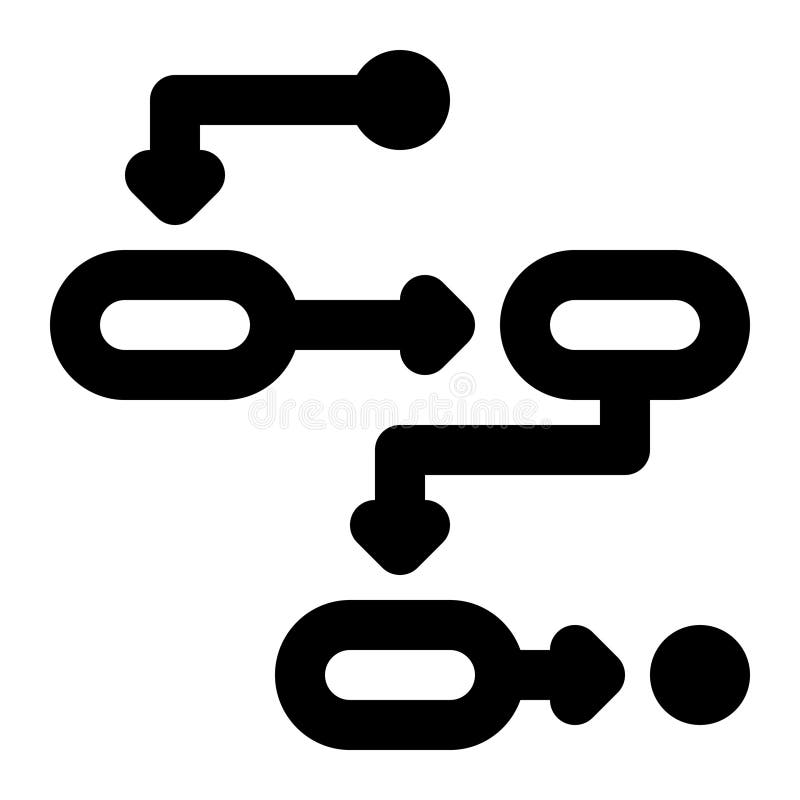 Activity Diagram, Flow Chart, Workflow Outline Icon Stock Vector ...