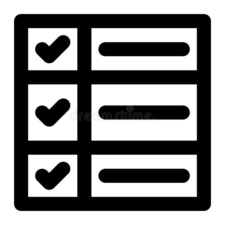 Task, Task Board, To Do Outline Icon Stock Vector - Illustration of ...