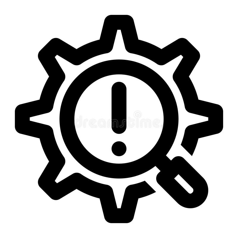 Risk Analysis, Risk Detection, Risk Control Outline Icon Stock Vector ...