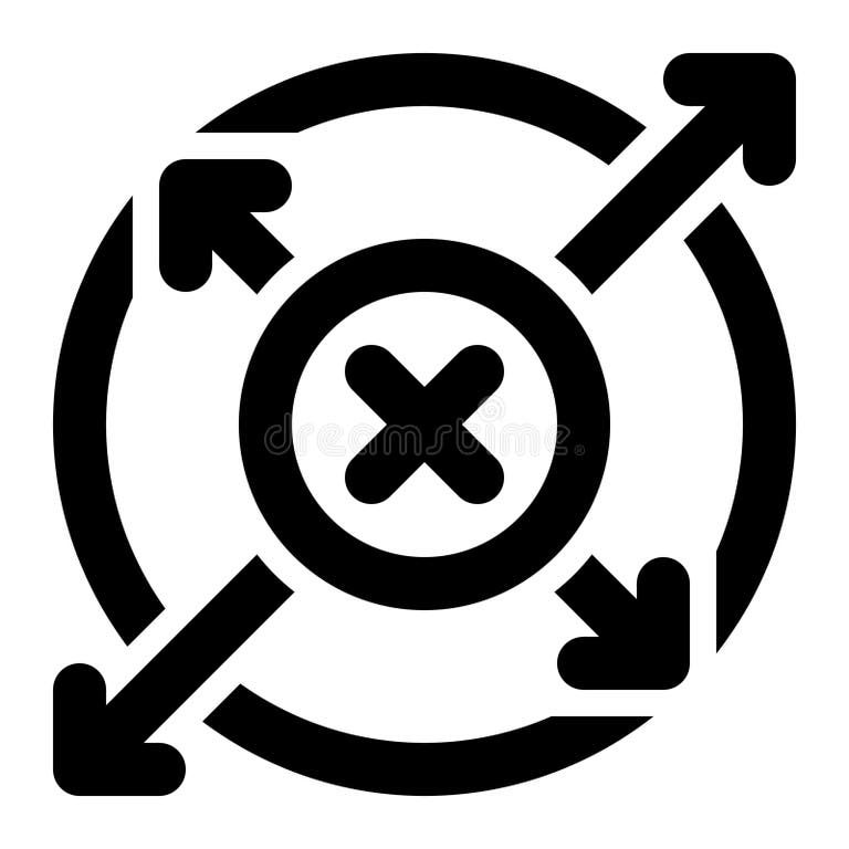 Scope Creep, Uncontrolled, Scope Outline Icon Stock Vector ...