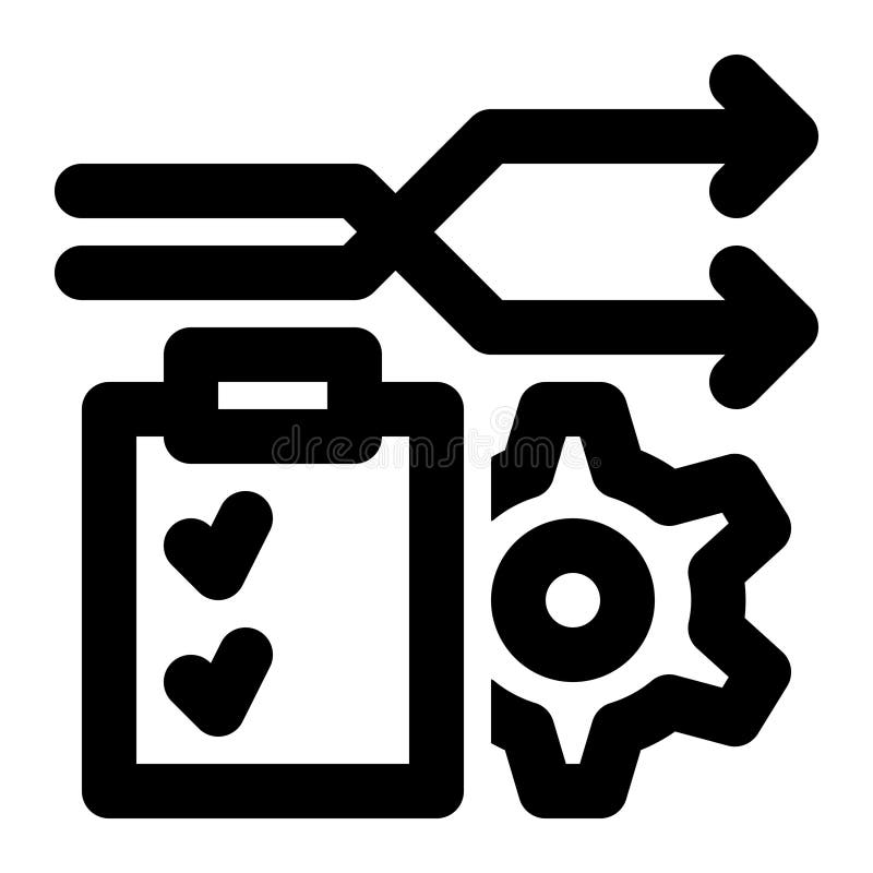 Change Management, Changing, Transformation Outline Icon Stock Vector ...