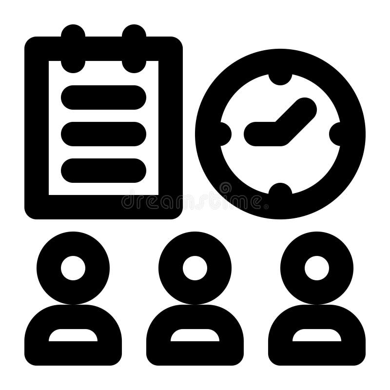 Meeting Minutes, Notes, Meeting Outline Icon Stock Vector ...