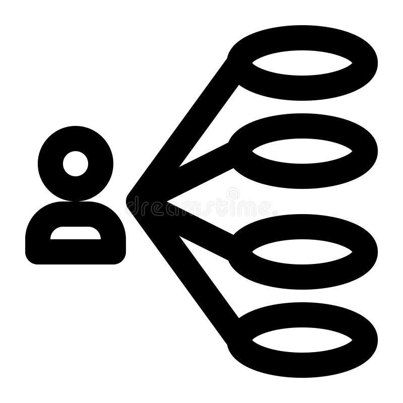 Use Case, UML, Diagram Outline Icon Stock Vector - Illustration of ...