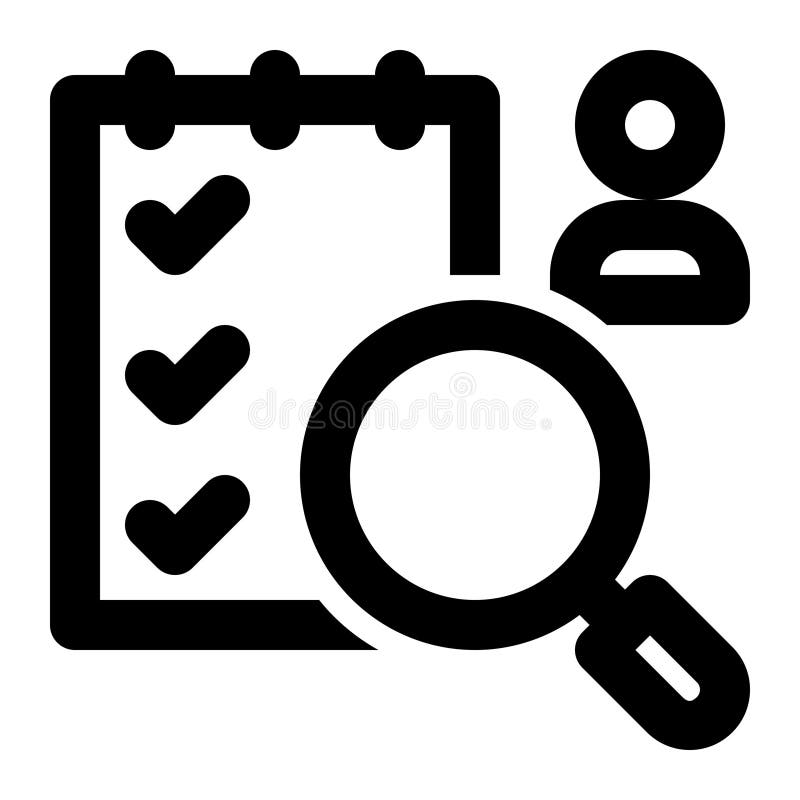 User Acceptance, Testing, Acceptance Testing Outline Icon Stock Vector ...