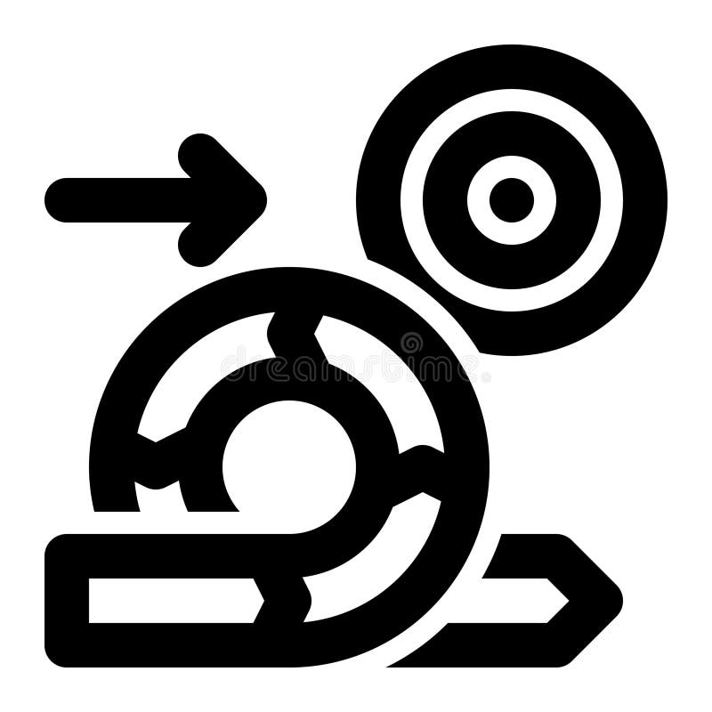 Project Goals, Target, Objective Outline Icon Stock Vector ...