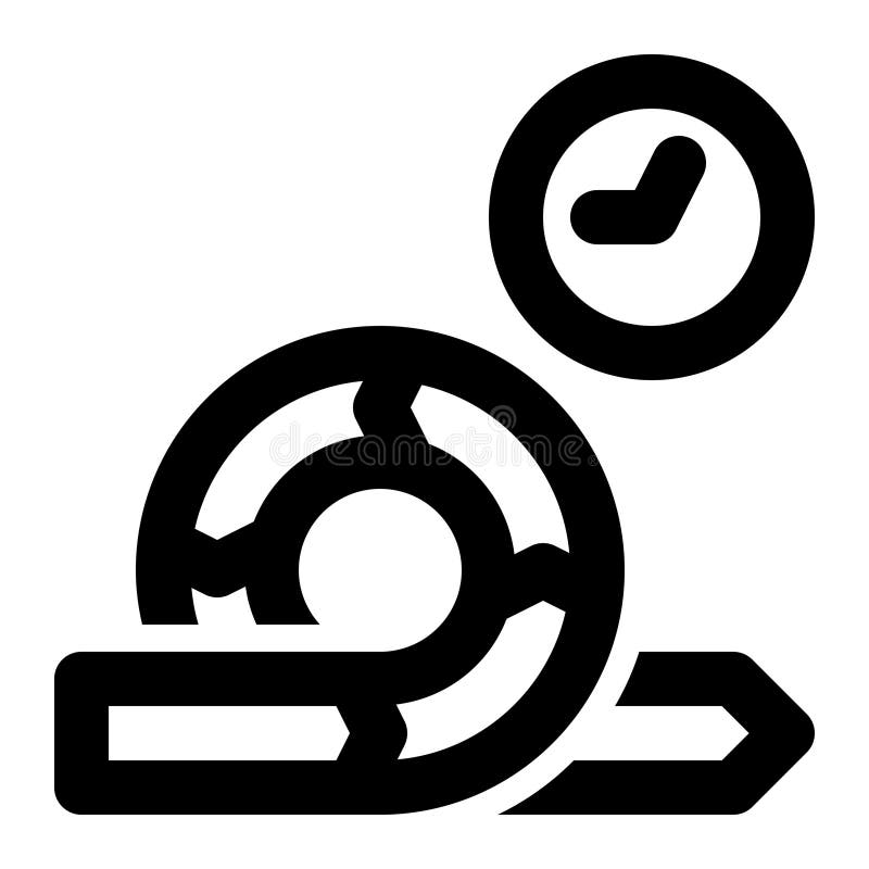 Agile, Time, Estimation Outline Icon Stock Vector - Illustration of ...