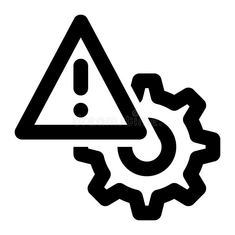 Risk Control, Risk Management, Risk Outline Icon Stock Vector ...