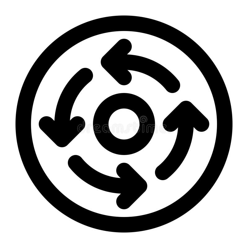 Iterative, Iteration, Lifecycle Outline Icon Stock Vector ...