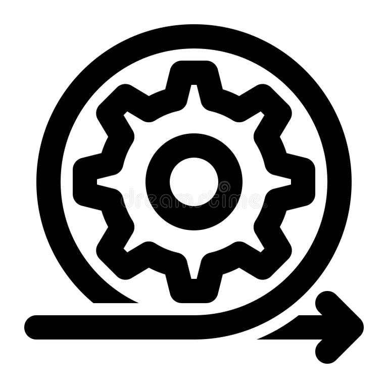 Agile Development, Agile, Scrum Outline Icon Stock Vector ...