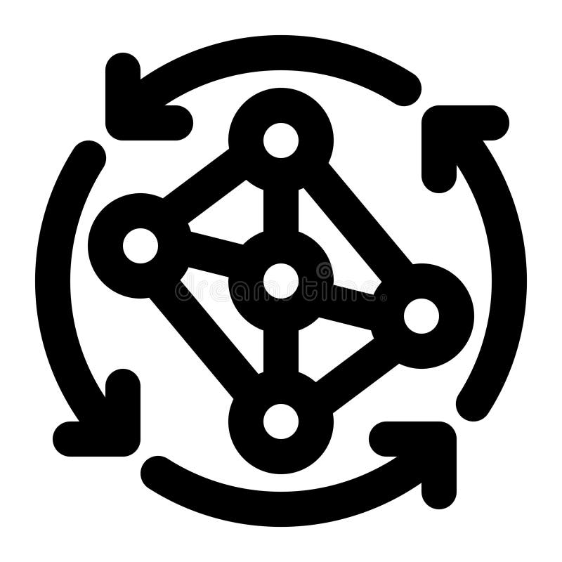 System Development, Life Cycle, Lifecycle Outline Icon Stock Vector ...