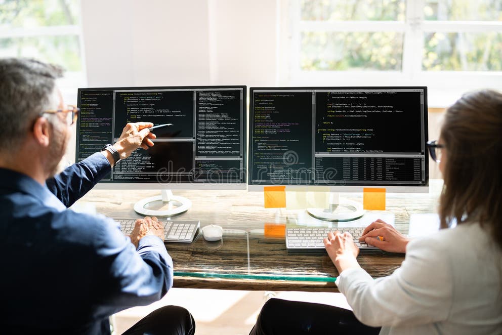 Agile Pair Programming and Extreme Coding Stock Photo - Image of methodology, coder: 246331760