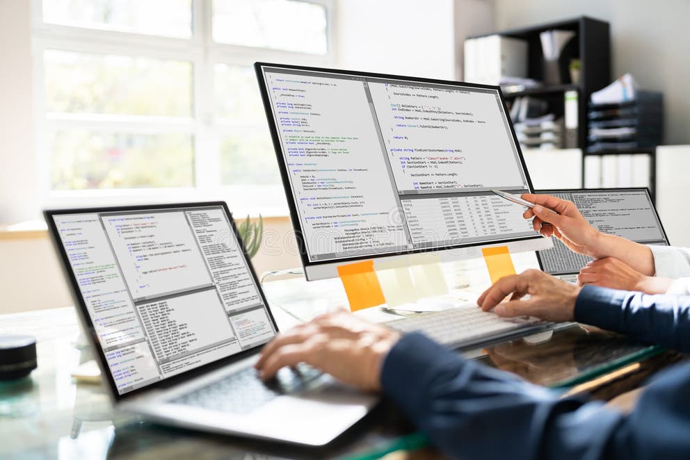 Agile Pair Programming and Extreme Coding Stock Image - Image of ...