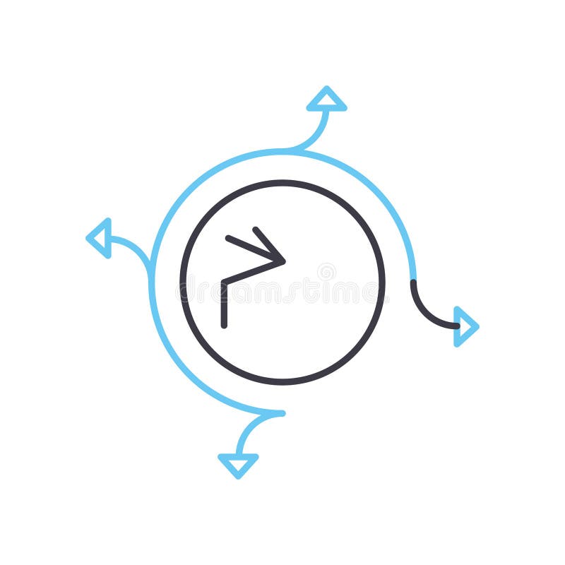 Agile Principles Line Icon, Outline Symbol, Vector Illustration ...