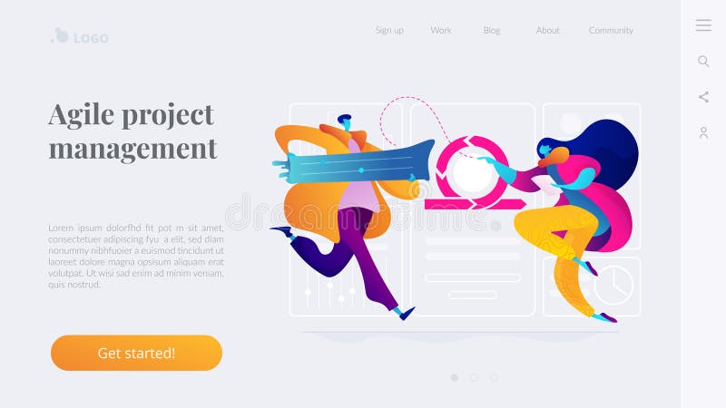 Agile Project Development Vector Concept Metaphors Stock Vector ...