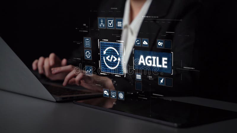 Agile Workflow And Sprint Planning In Agile Project Management Muxer Stock Image Image Of