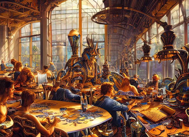 Agile Project Manager Job Fictional Work Environment. Stock ...