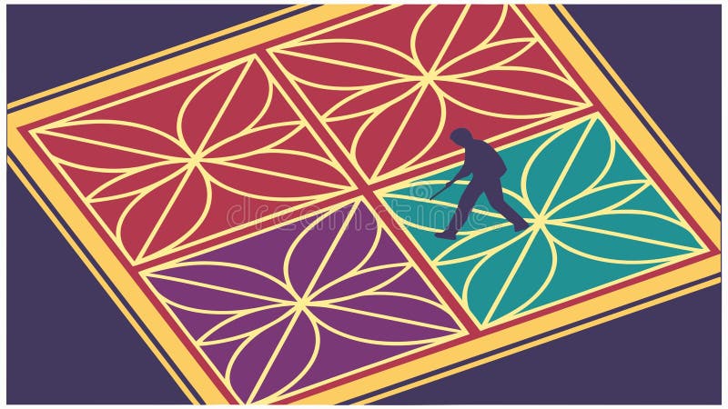 Agile Runner in Geometric Segmented Background Vector, Vector Design Generative AI Stock Vector ...