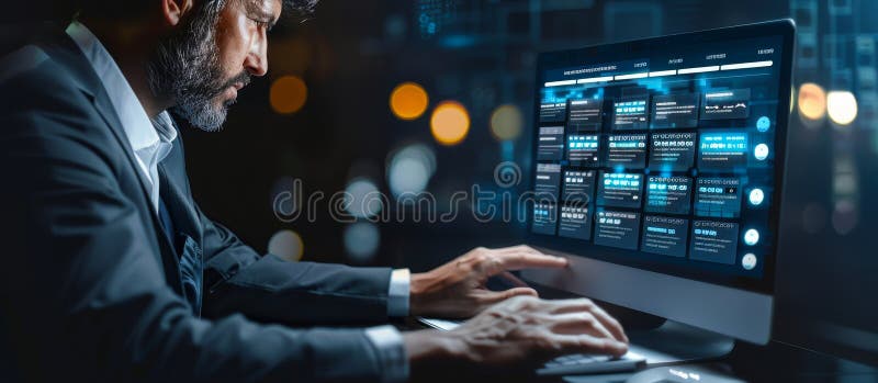 Agile Software Developer Using Futuristic Kanban Virtual Workspace ...