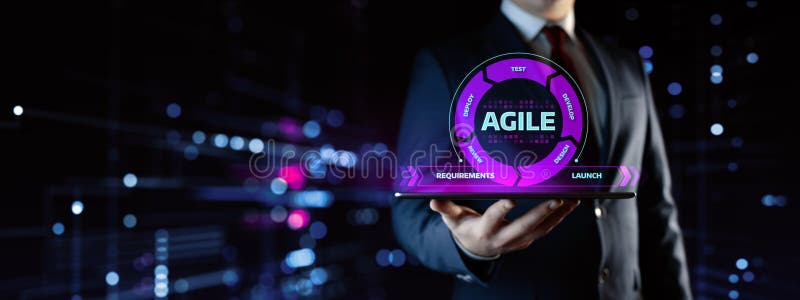 Agile Software Development Business Internet Techology Concept Stock ...