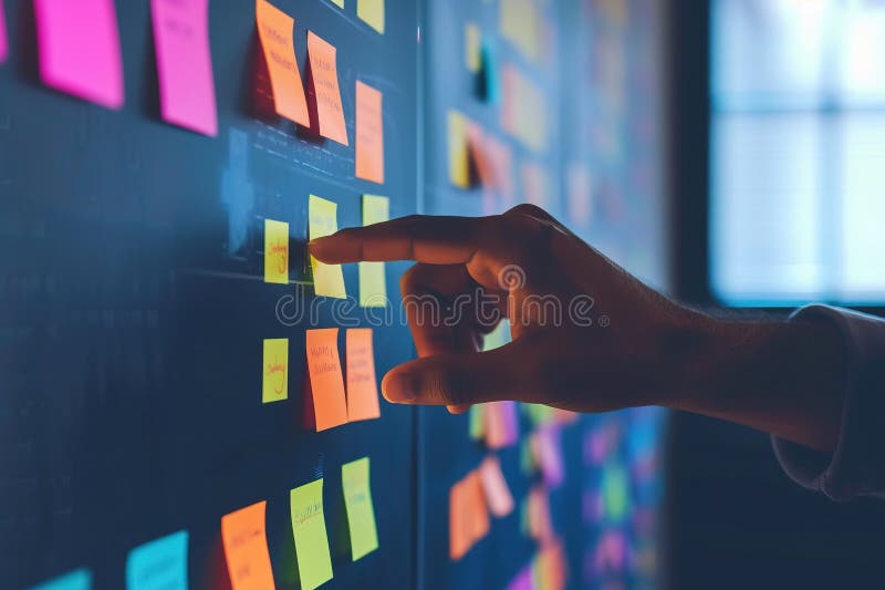 Agile Software Development Or Project Management Using Kanban Or Scrum