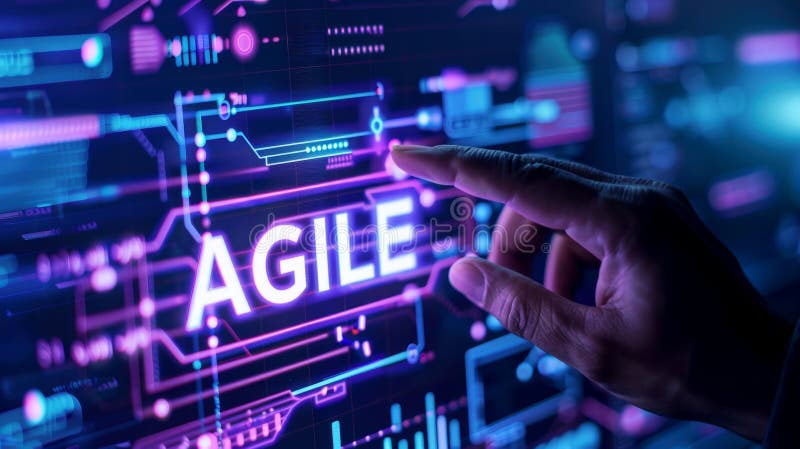 Agile Software Development Scrum Methodology Boards. Workflow, Finger ...
