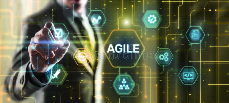 Agile Software Development Technology Business Concept Stock ...