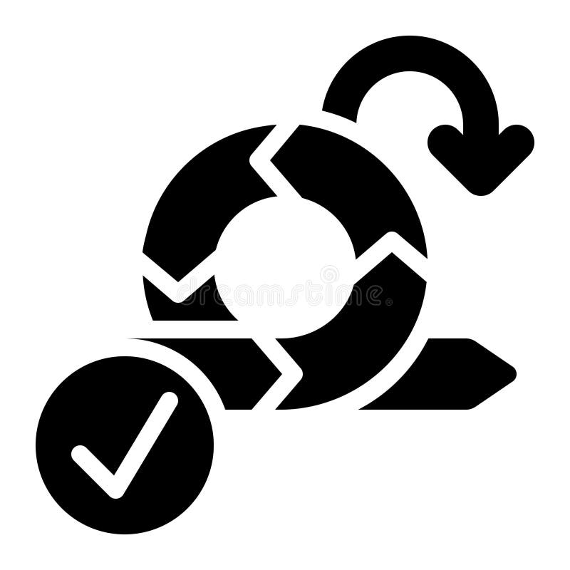 Definition of Ready, Agile, Scrum Glyph Solid Icon Stock Vector ...