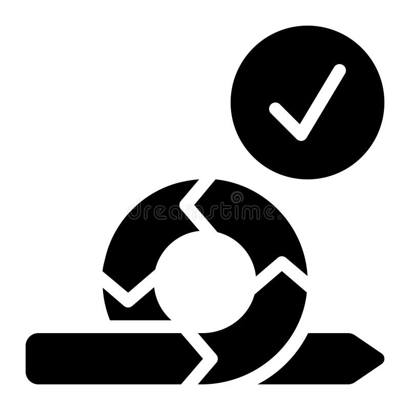 Definition of Done, Agile, Scrum Glyph Solid Icon Stock Vector ...