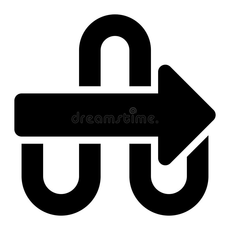 Simplicity, Lean, Process Glyph Solid Icon Stock Vector - Illustration ...