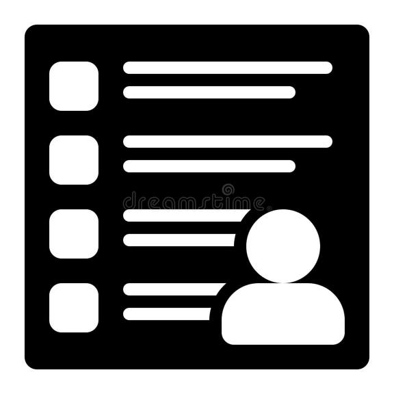 User Requirements, Document, Profile Glyph Solid Icon Stock Vector ...