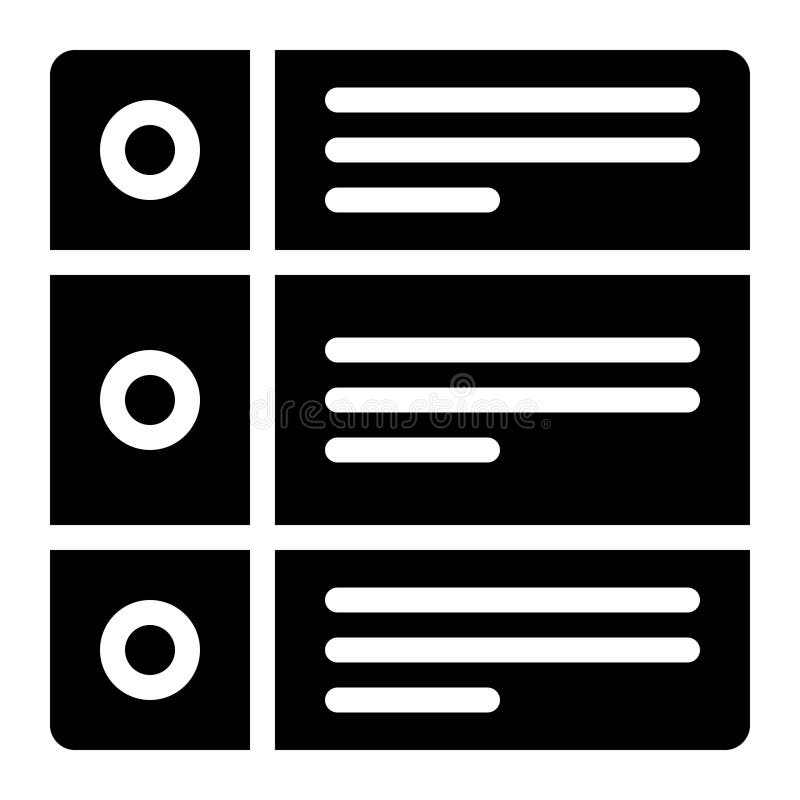 Backlog, Product Backlog, To Do Glyph Solid Icon Stock Vector ...