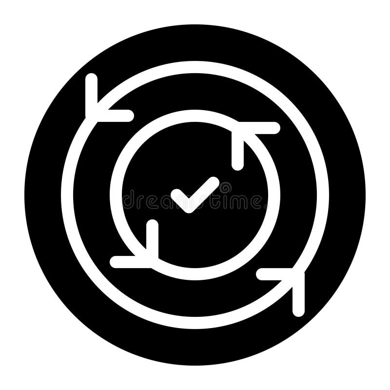 Continuity, Continuous, Iterative Glyph Solid Icon Stock Vector ...