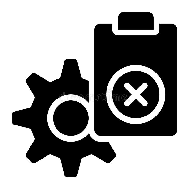 Project Failure, Project Failed, Project Management Glyph Solid Icon ...