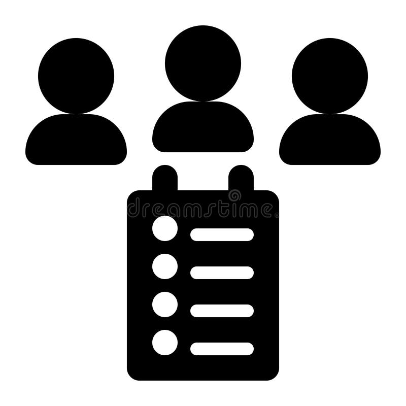 Meeting Agenda, Meeting, Agenda Glyph Solid Icon Stock Vector ...