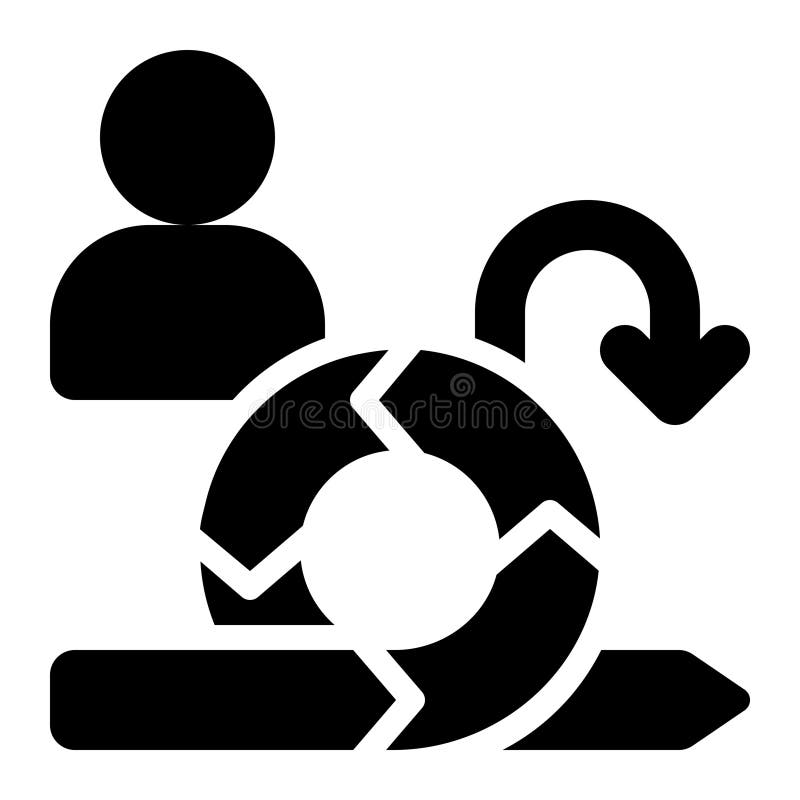 Scrum Master, Agile, Scrum Glyph Solid Icon Stock Vector - Illustration ...