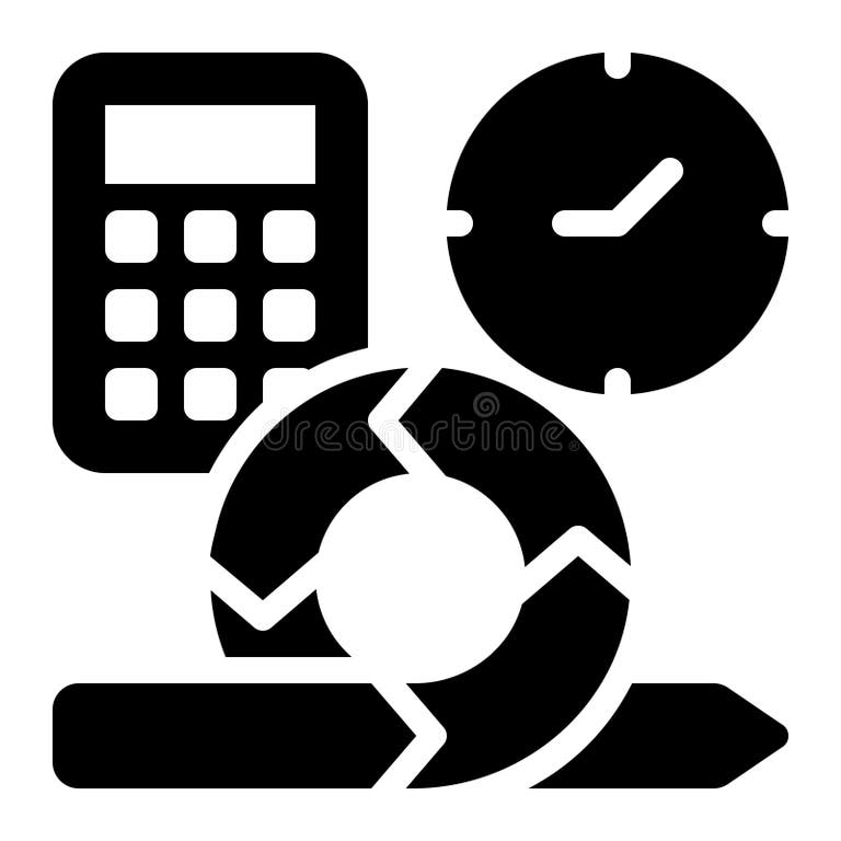 Estimation, Project Estimation, Calculation Glyph Solid Icon Stock ...