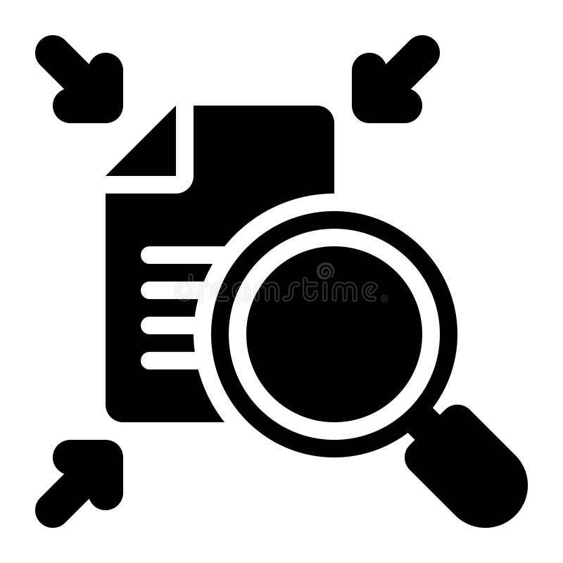 Information Gathering, Information, Collecting Glyph Solid Icon Stock ...