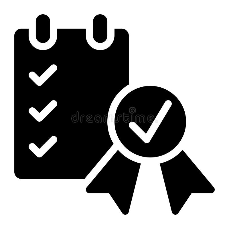 Quality Assurance, Management, Quality Glyph Solid Icon Stock Vector ...